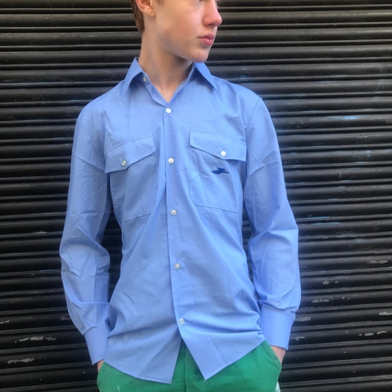 La Poste French Postman Pale Blue Shirt - Small - Gem