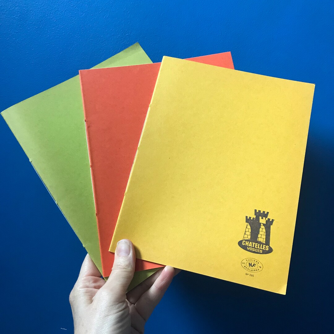 French School Notebooks, Cahiers. Lined Notepad. 36 Pages. - Etsy