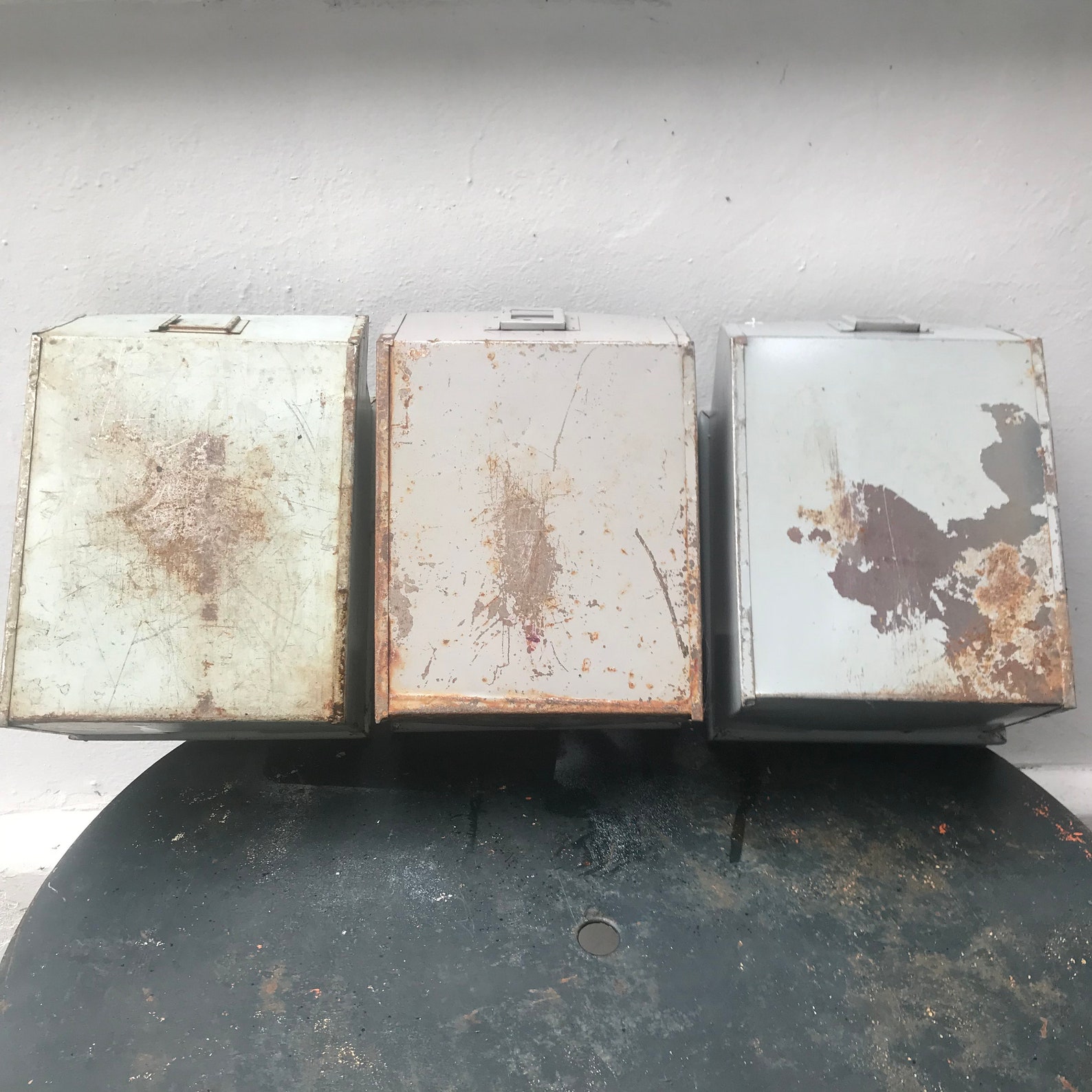 Metal Industrial Stacking Boxes Organisers - Etsy UK