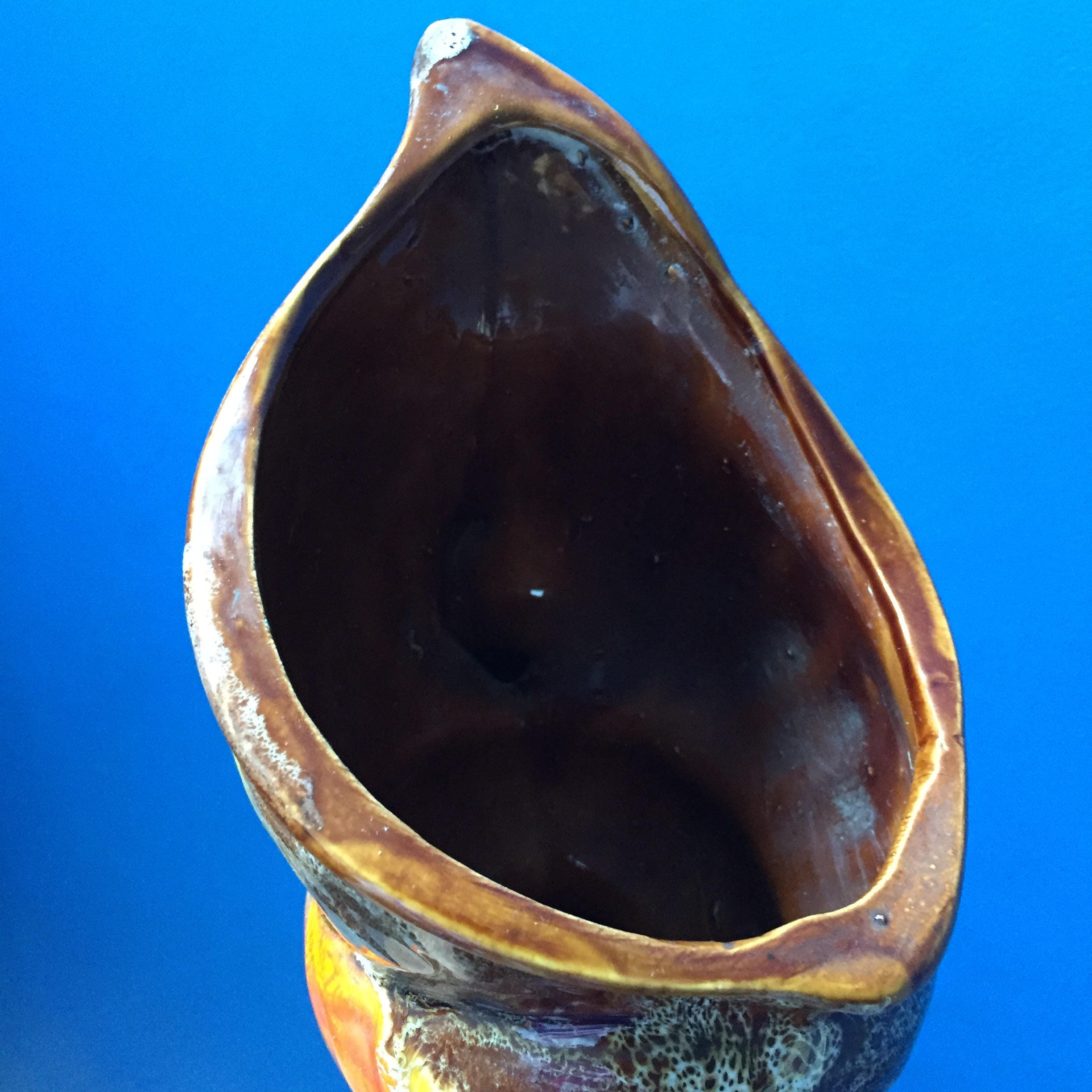 Vallauris Fat Lava Shell Vase - Etsy UK