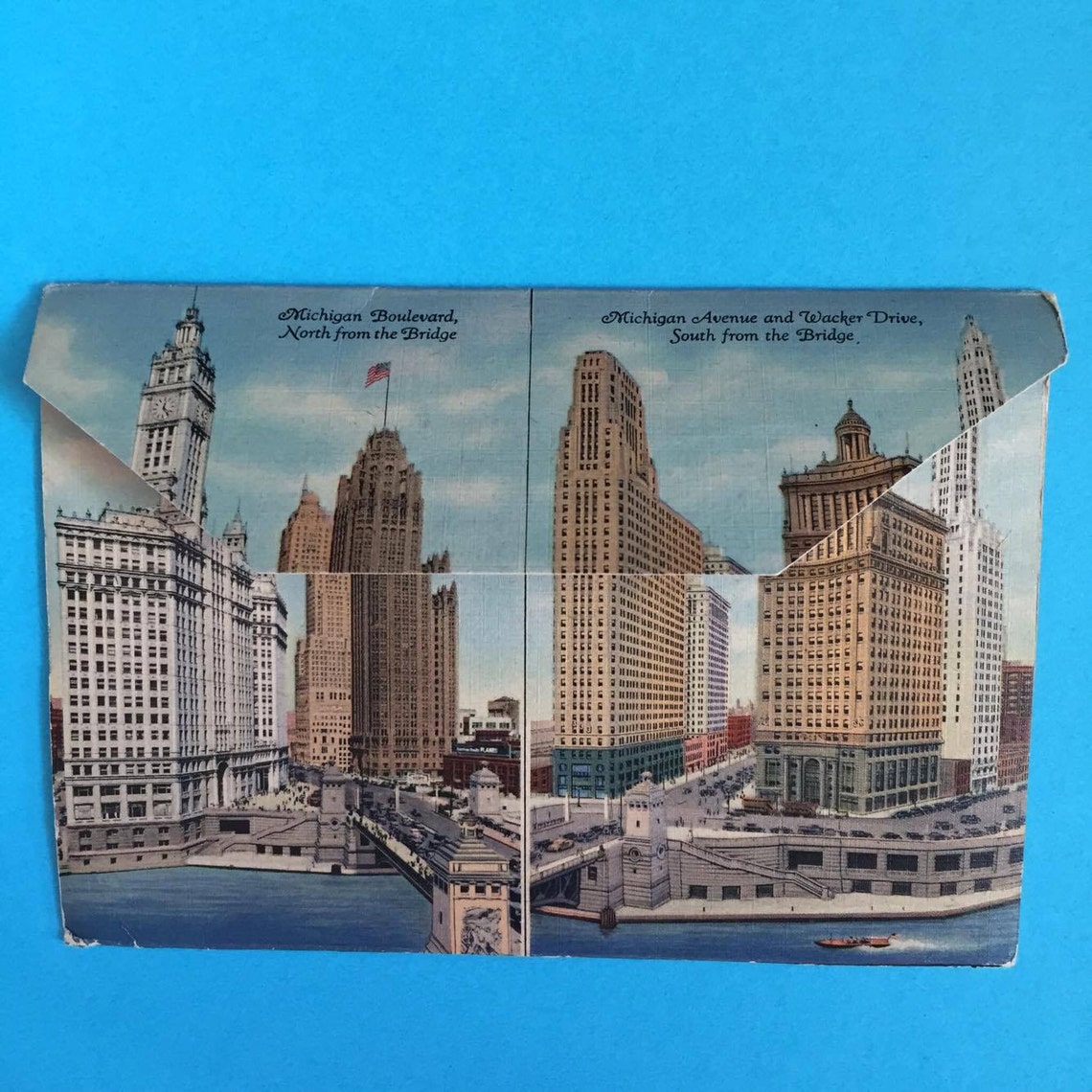 Greater Chicago Illinois Photograph Postcard Album. Fold Out - Etsy