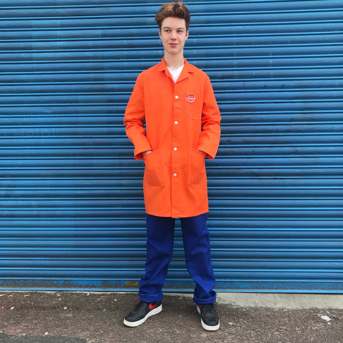 Orange Long Workwear Jacket Lab Coat 2 Sizes Available - Etsy