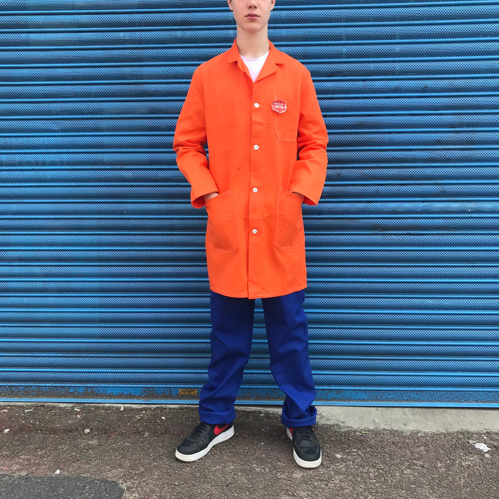 Orange Long Workwear Jacket Lab Coat 2 sizes available | Etsy