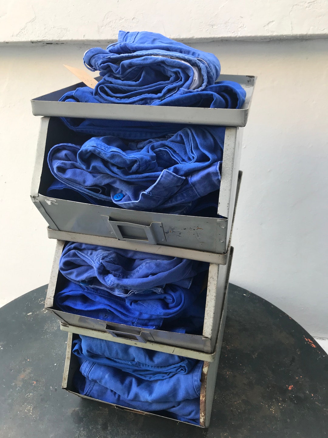 Metal Industrial Stacking Boxes Organisers - Etsy UK