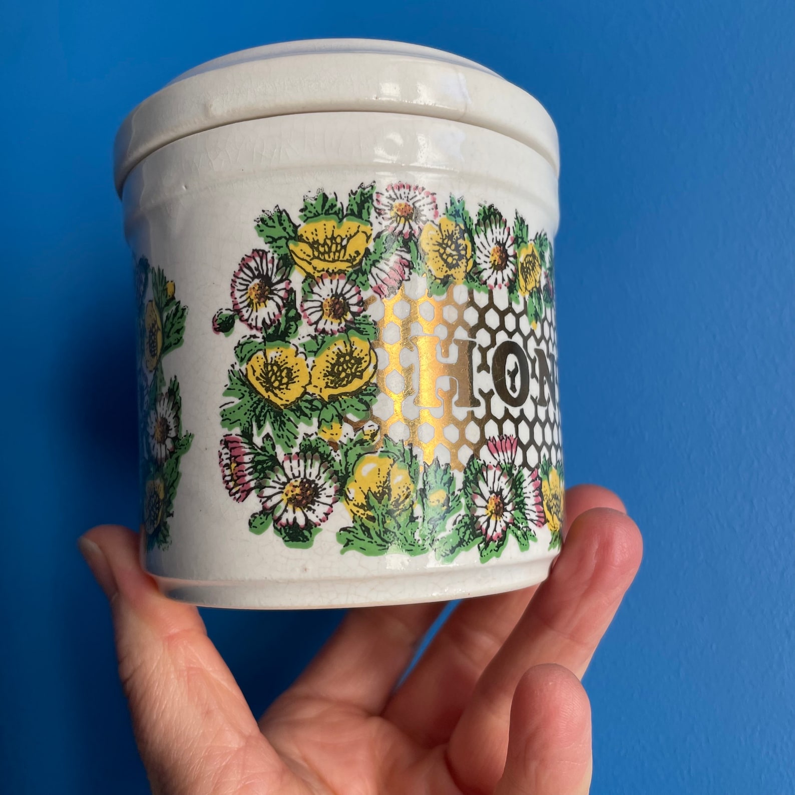 National Trust Honey Jar Boncath Pottery - Etsy