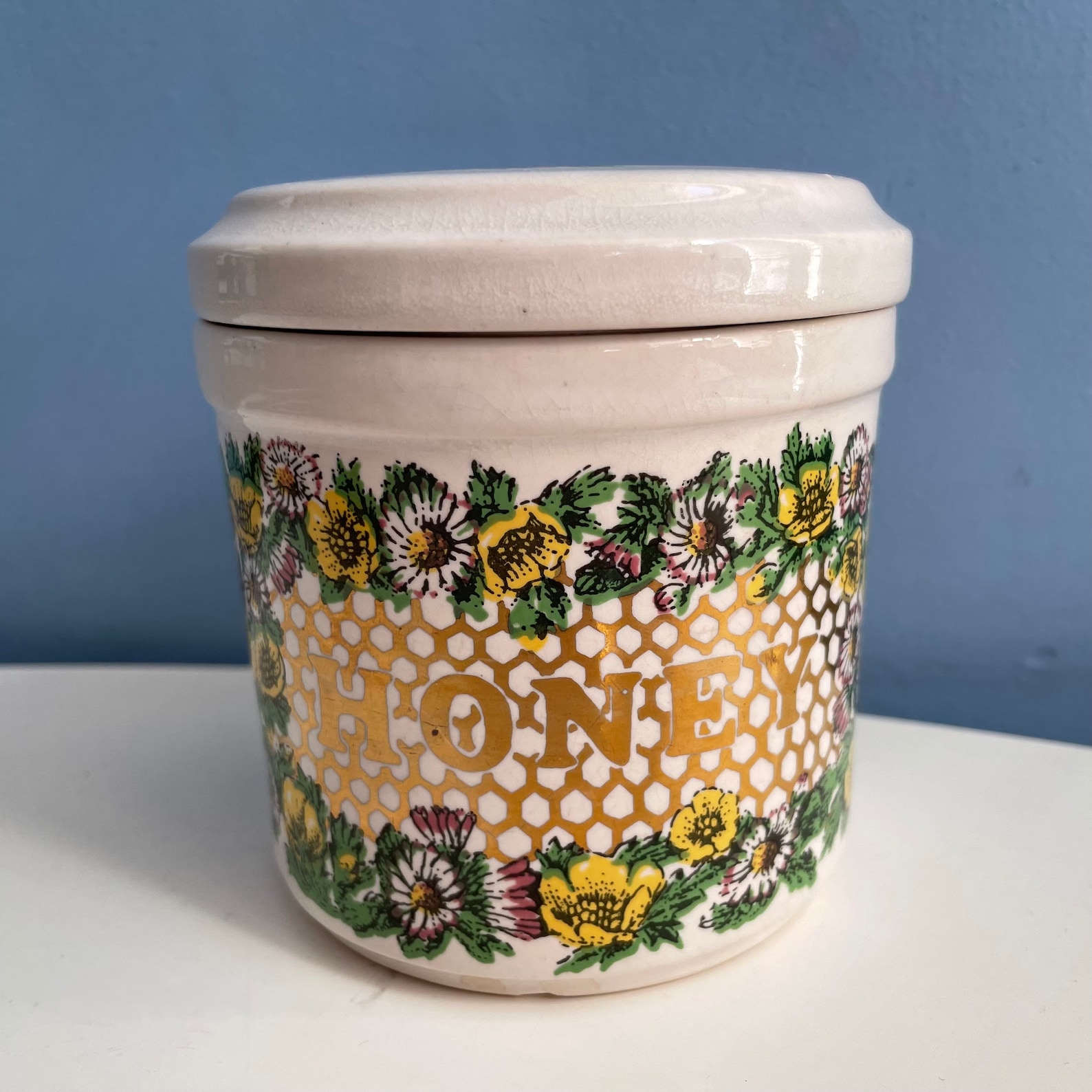 National Trust Honey Jar Boncath Pottery - Etsy