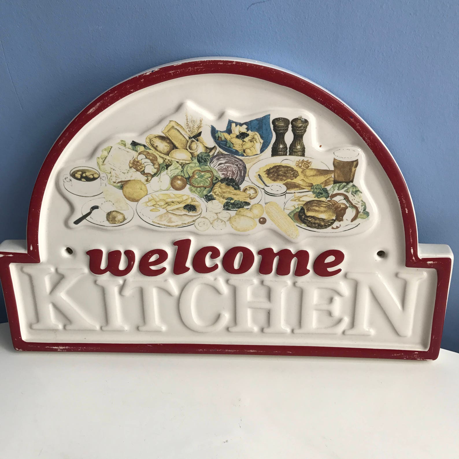 Ceramic Welcome Sign. Kitchen Door Sign. Door Sign. Kitchen | Etsy UK