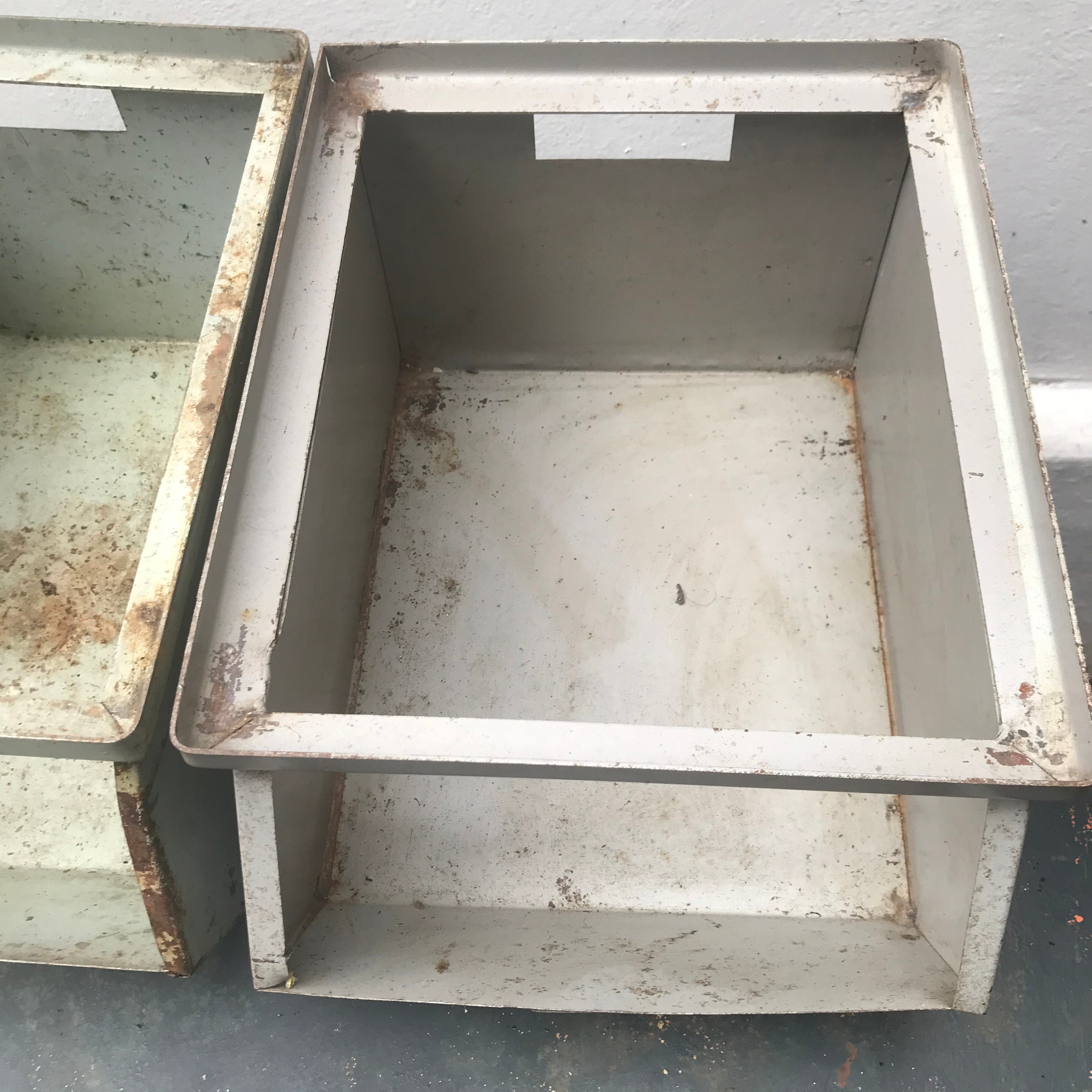 Metal Industrial Stacking Boxes Organisers - Etsy UK