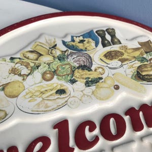 Ceramic Welcome Sign. Kitchen Door Sign. Door Sign. Kitchen Decor. Pub ...