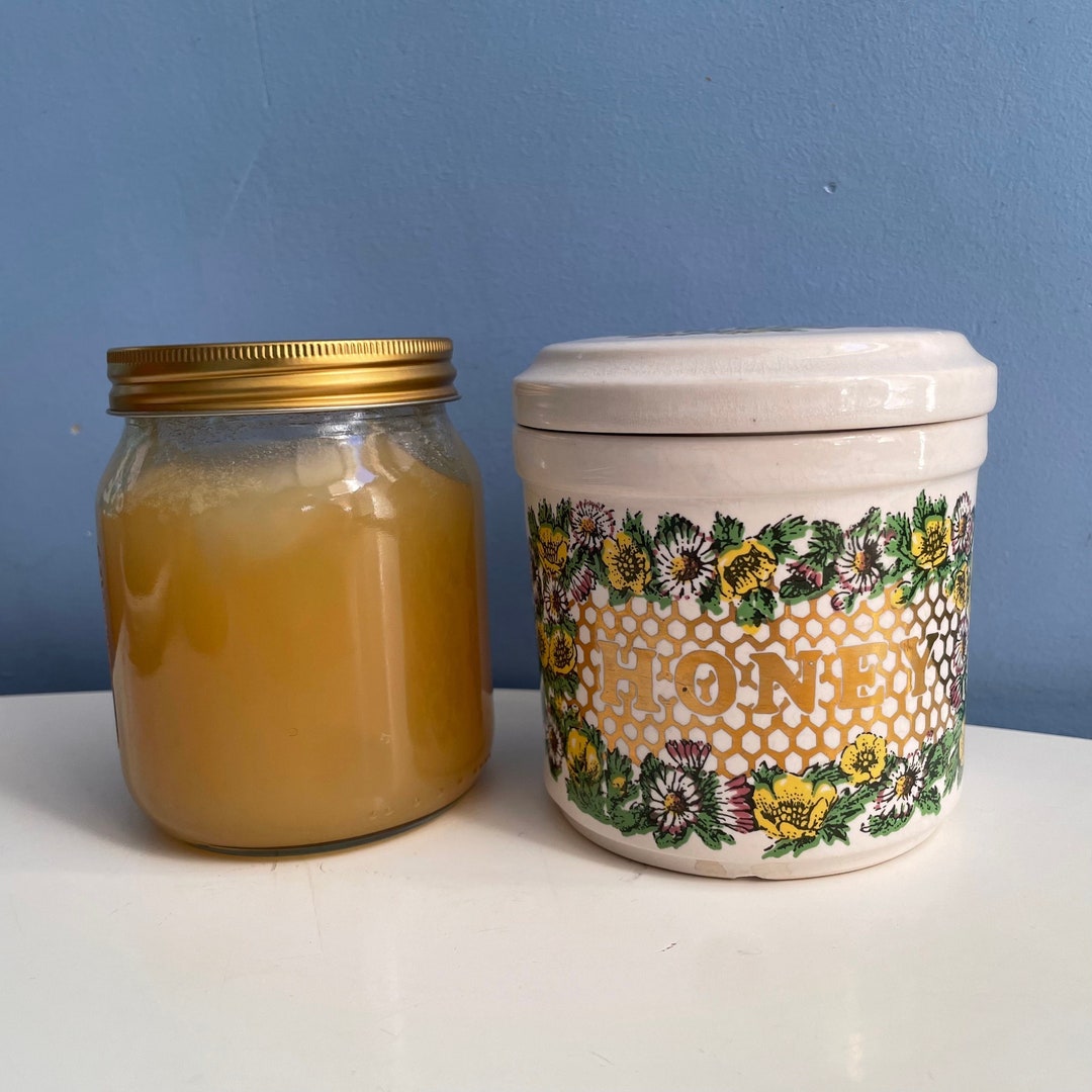 National Trust Honey Jar Boncath Pottery - Etsy