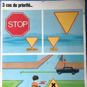 French Road Safety School Posters - Etsy Canada