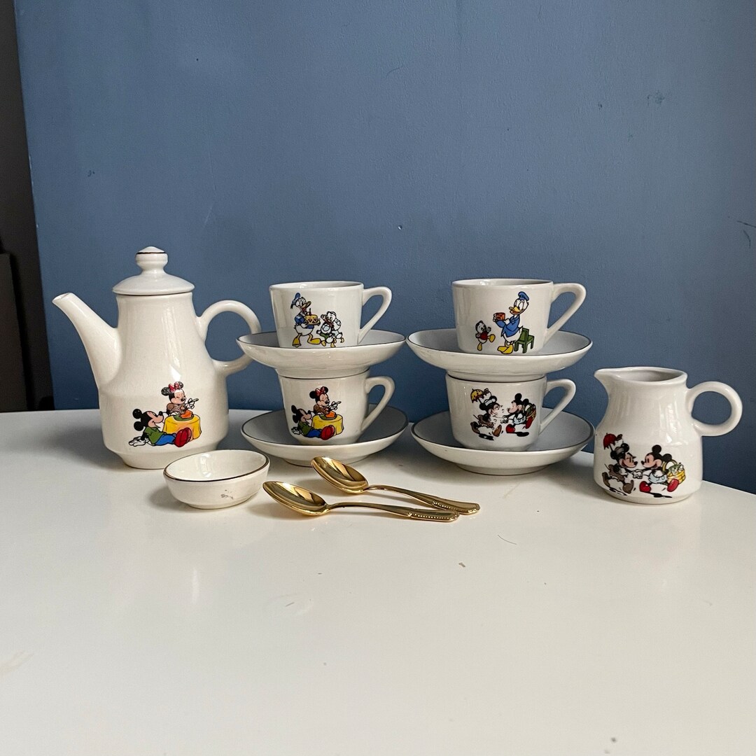 Disney Doll Tea Set Playset Donald Mickey Original Box - Etsy
