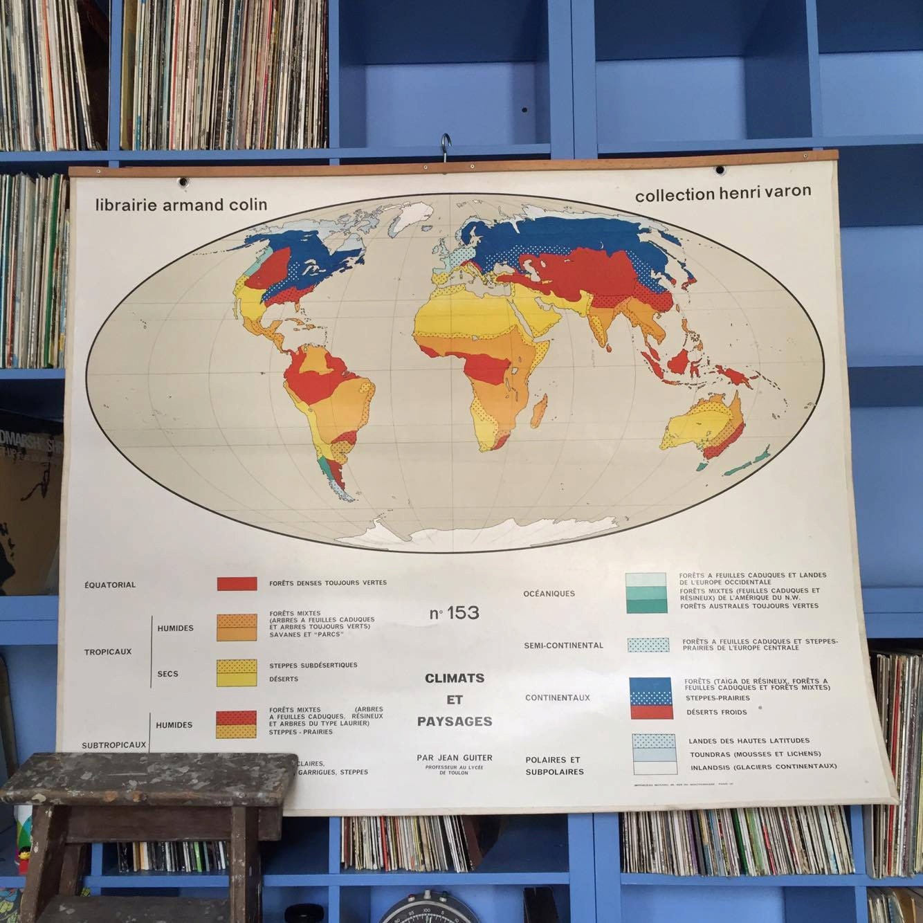 Large World Map. French School Poster by Armand Collin. - Etsy UK