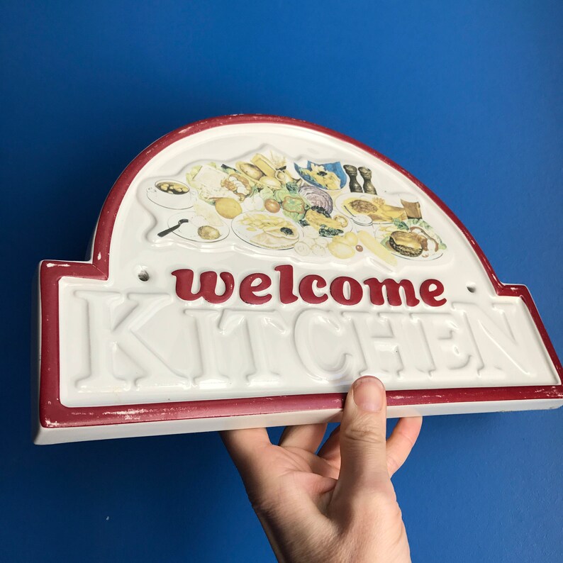 Ceramic Welcome Sign. Kitchen Door Sign. Door Sign. Kitchen - Etsy UK