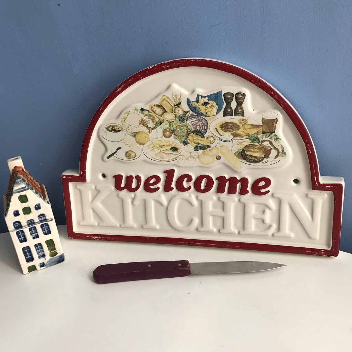 Ceramic Welcome Sign. Kitchen Door Sign. Door Sign. Kitchen | Etsy UK