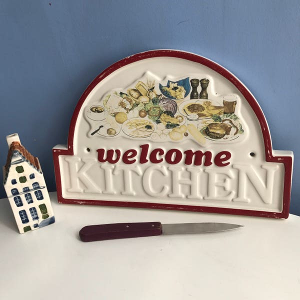 Ceramic Welcome Sign - Etsy UK