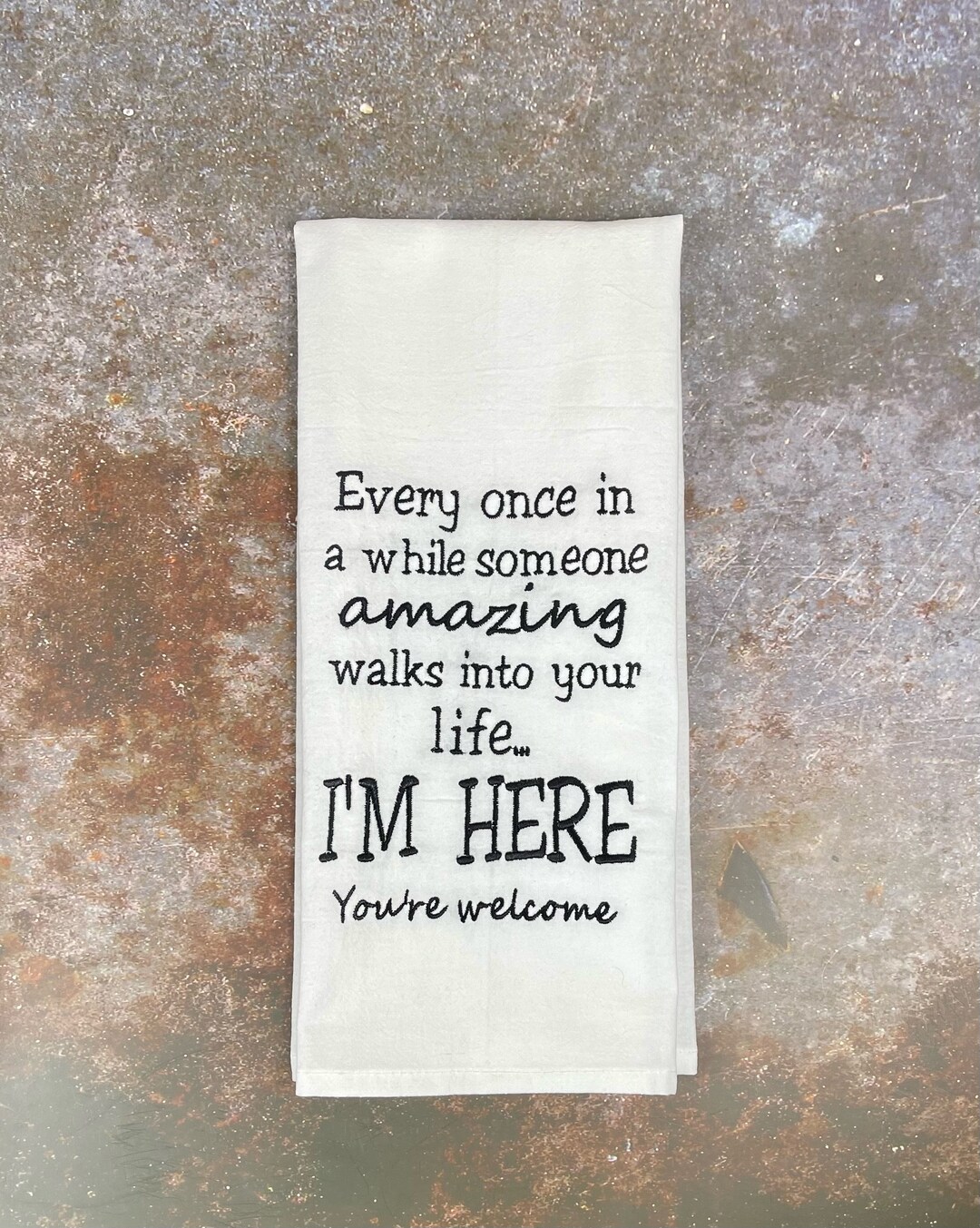 Funny Kitchen Tea Towel Im Here Funny T Best Friends T Sister
