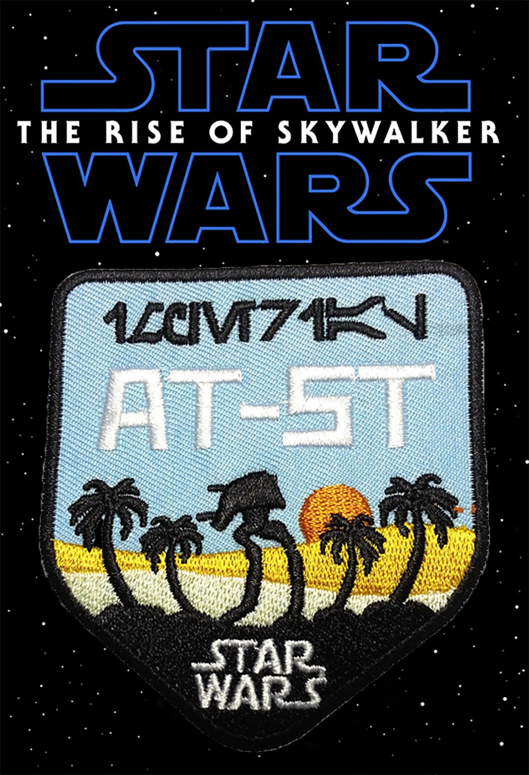 Star Wars AT-ST the Rise of Skywalker Scarif 3 Embroidered Iron-on ...