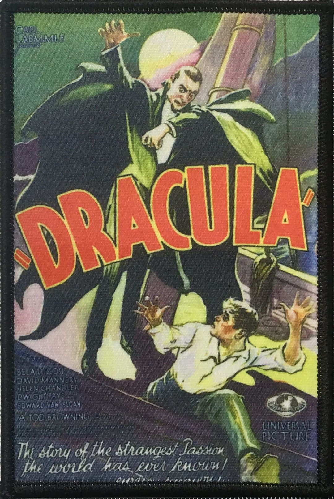 Dracula 1931 Bela Lugosi Universal Pictures 1931 8cm X 12cm Patch ...