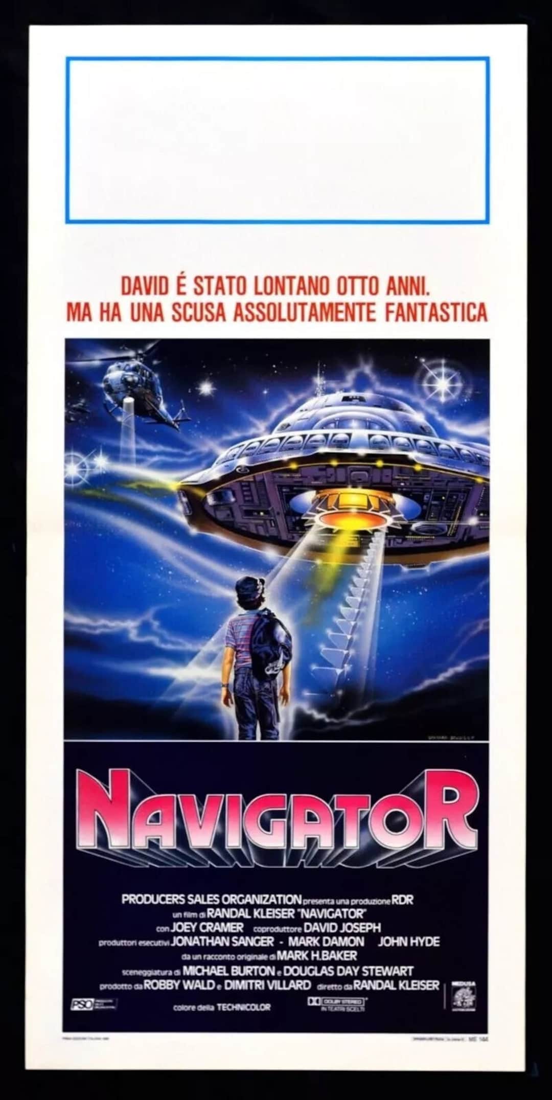 1986 Flight of the Navigator Original Italian Movie Poster Rolled 13" X ...