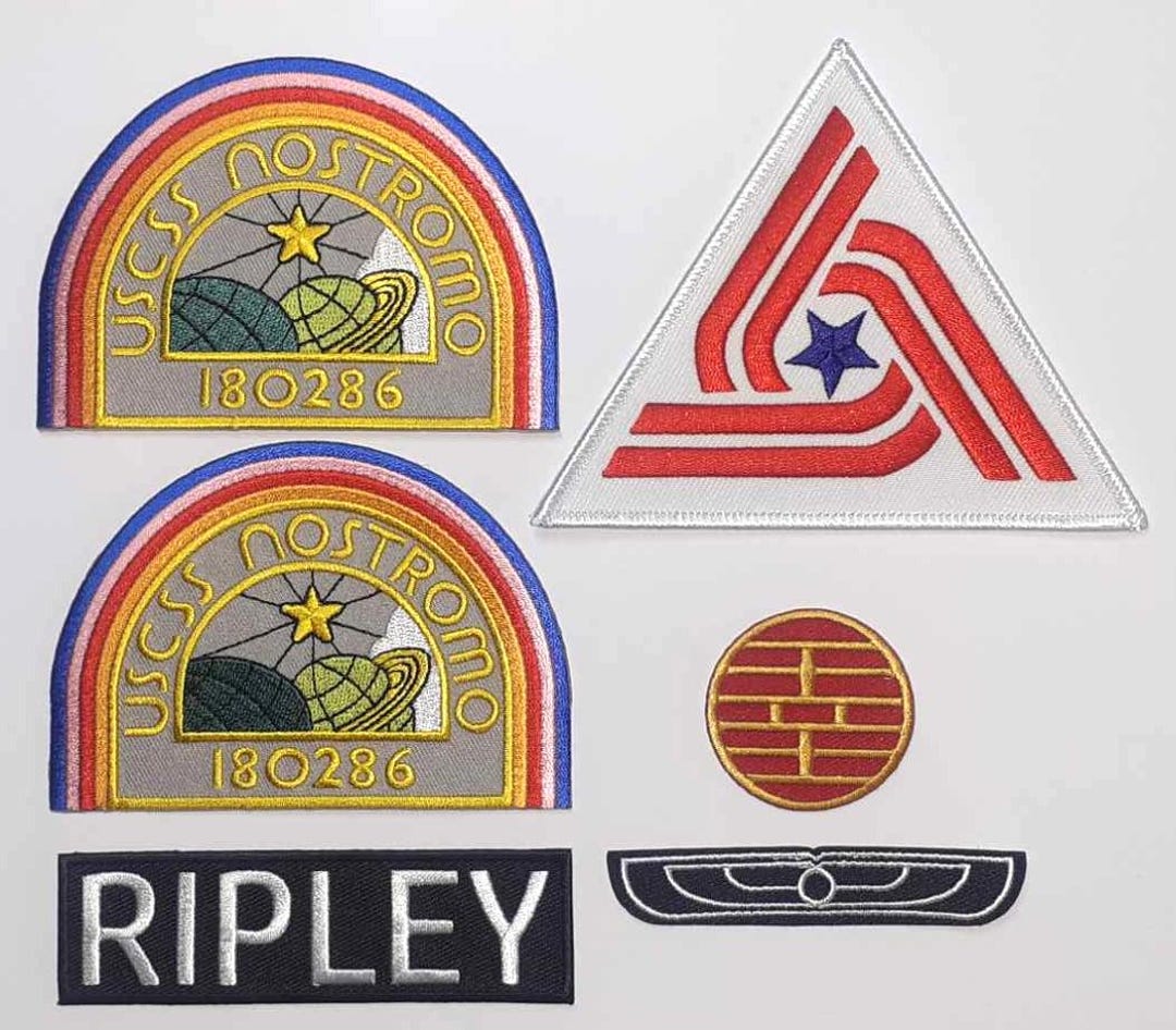 Movie Accurate! 6 X Alien Ripley Complete Crew Patch Set USCSS Nostromo ...