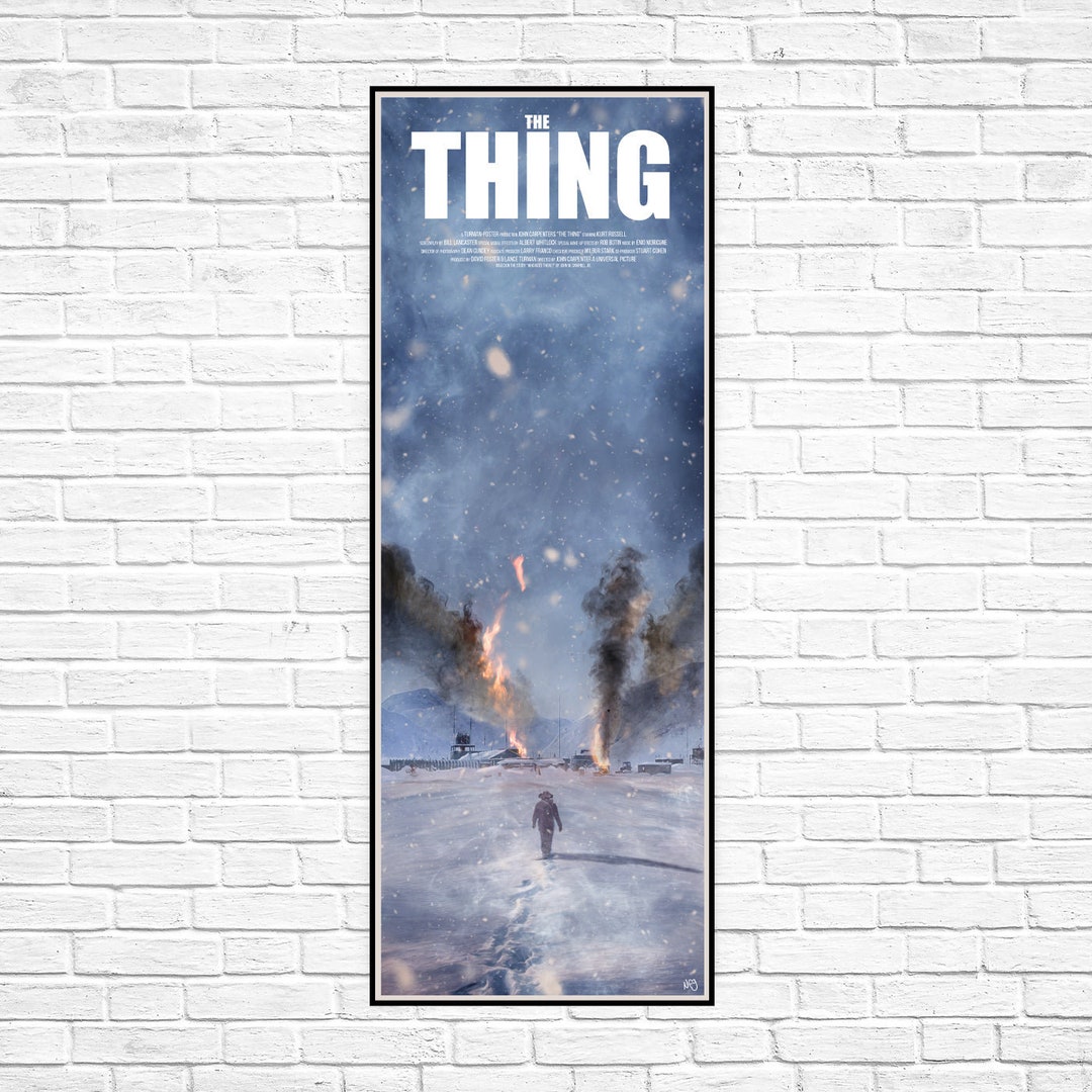 John Carpenters "the Thing" 12" X 36" Super Rare Poster Print Movie ...