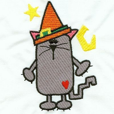 Halloween Cat - 4x4 Hoop - Machine Embroidery - Etsy