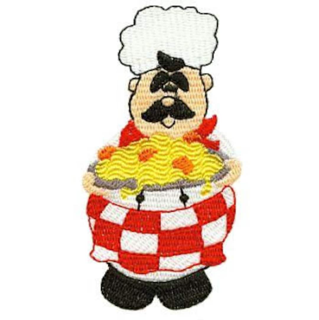 Roly Poly Chefs - Machine Embroidery - 5x7 Hoop - Etsy
