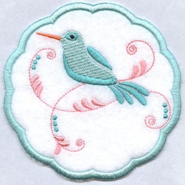 Hummingbird Embroidery Machine Pattern - Etsy