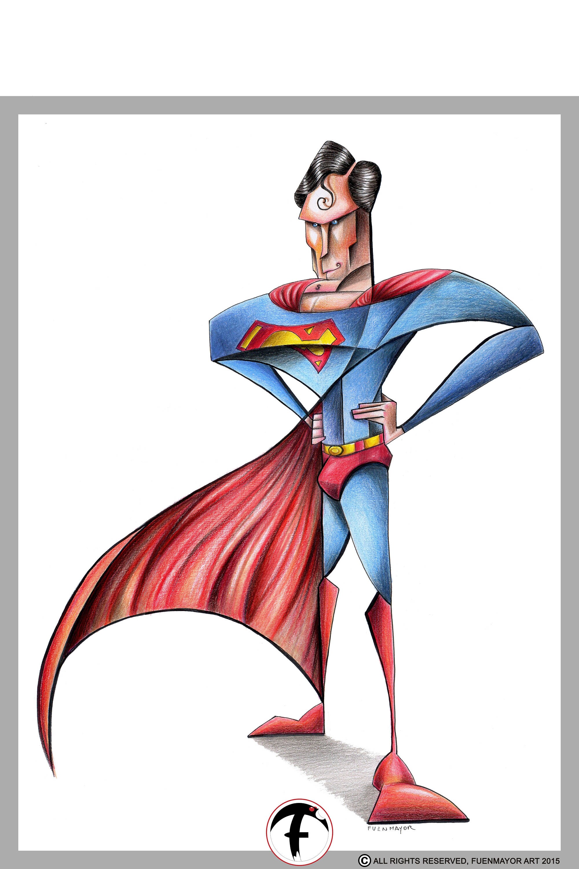 Superman / DC Comics / Caricature / Cartoon / Comic / Pop | Etsy