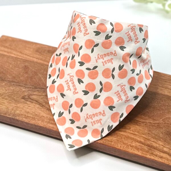 Peach Dog Bandana - Etsy
