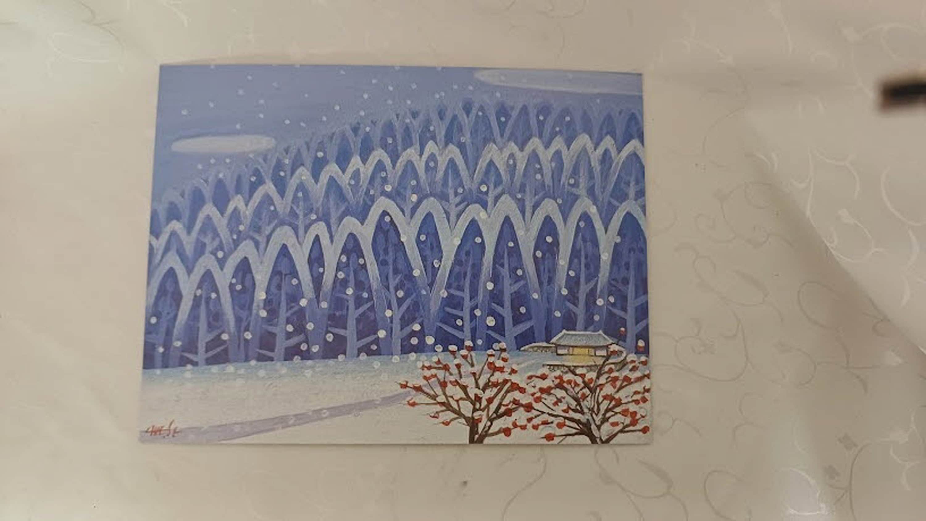 8 Paintings by Korean Artist Chae Su Cheor Painting the Scenery on the ...