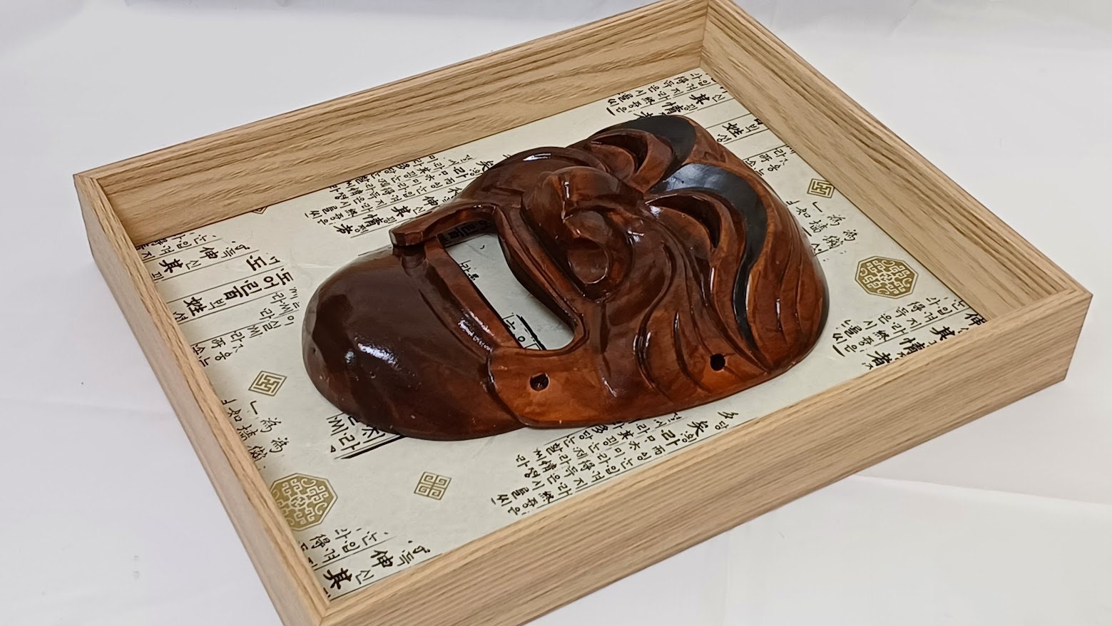 Korean Traditional Design Wooden Mask for Face Hahoetal, a Treasure ...