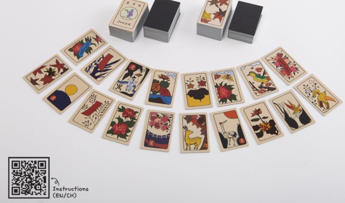 Pebble Hwatu Card Game, Korean Godori With Joker Cards - Etsy