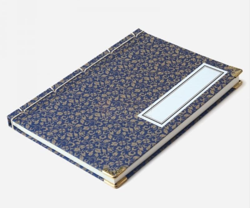 A Traditional Korean Notebook Made of Silk, Using the Technique of ...