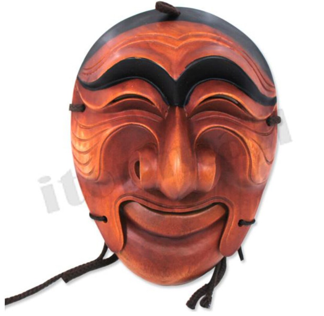 Hahoe Mask, a Traditional Korean Image Mask Made of Wood - Etsy