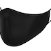Three Layers Face Mask, All Black Face Mask, Reusable Face Mask ...