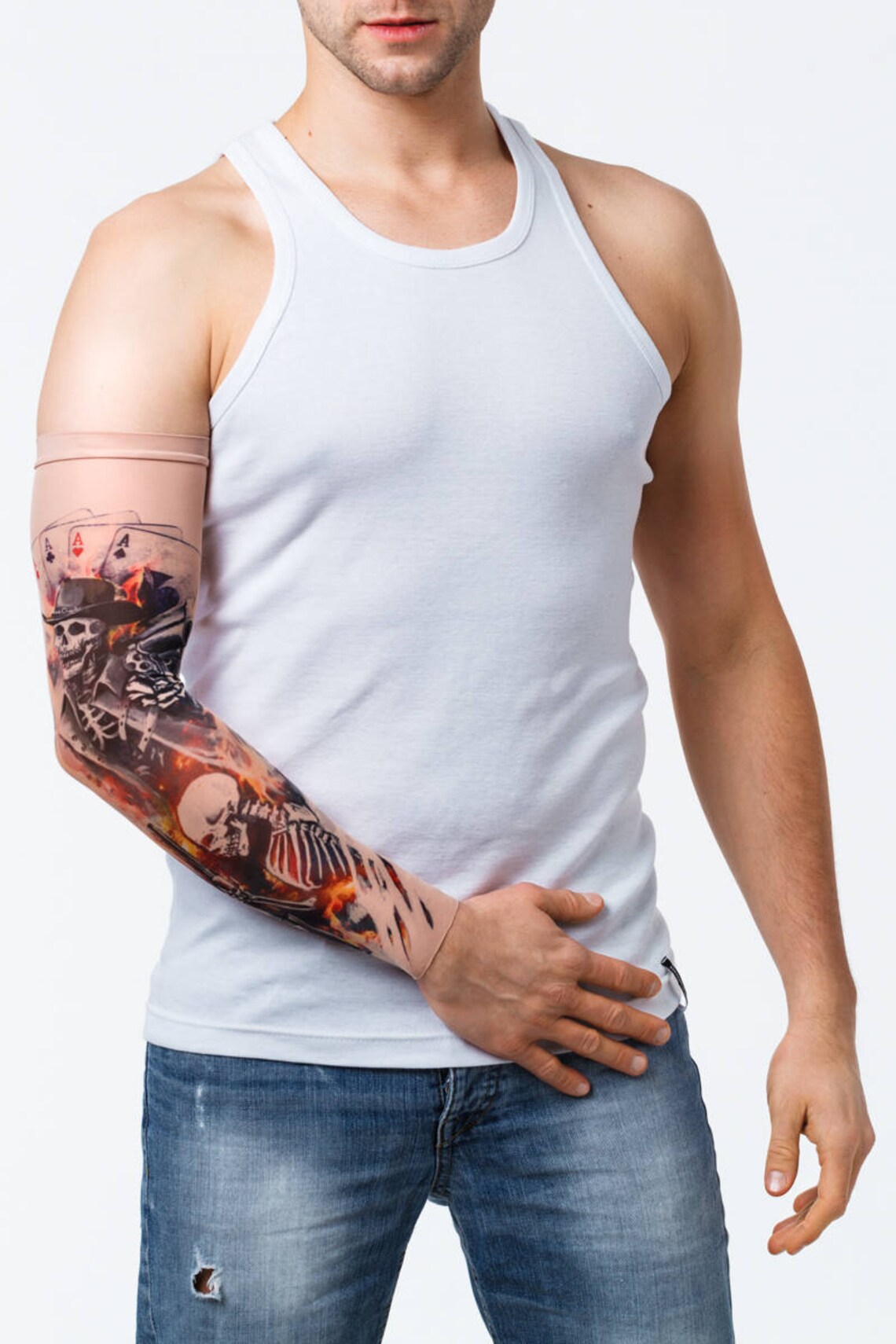 New Unisex NATIVE AMERICAN Mesh Tattoo Sleeve Temporary - Etsy