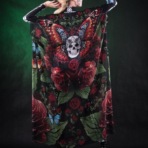 ROSES & BUTTERFLIES SKELETON Costume for Women, Halloween Costume, Los ...