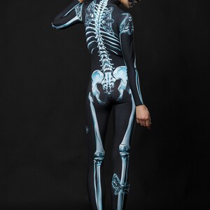 LADY MOTH Halloween Costume, Full Body Skeleton Costume, Adult Skeleton ...