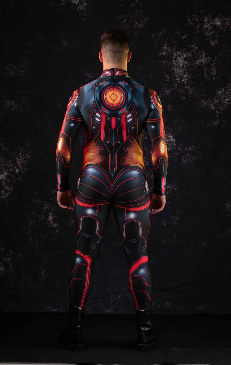 GRAPHITE CYBER HERO Halloween Costume for Men Adult Halloween - Etsy