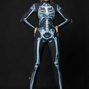 LADY MOTH Halloween Costume, Full Body Skeleton Costume, Adult Skeleton ...