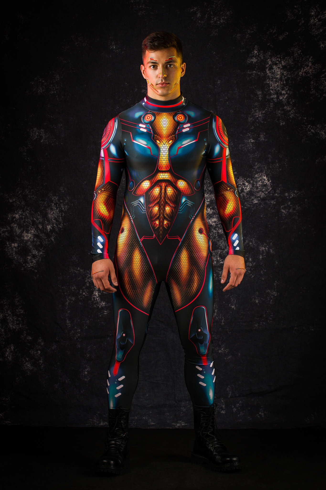 GRAPHITE CYBER HERO Halloween Costume for Men, Adult Halloween Costume ...