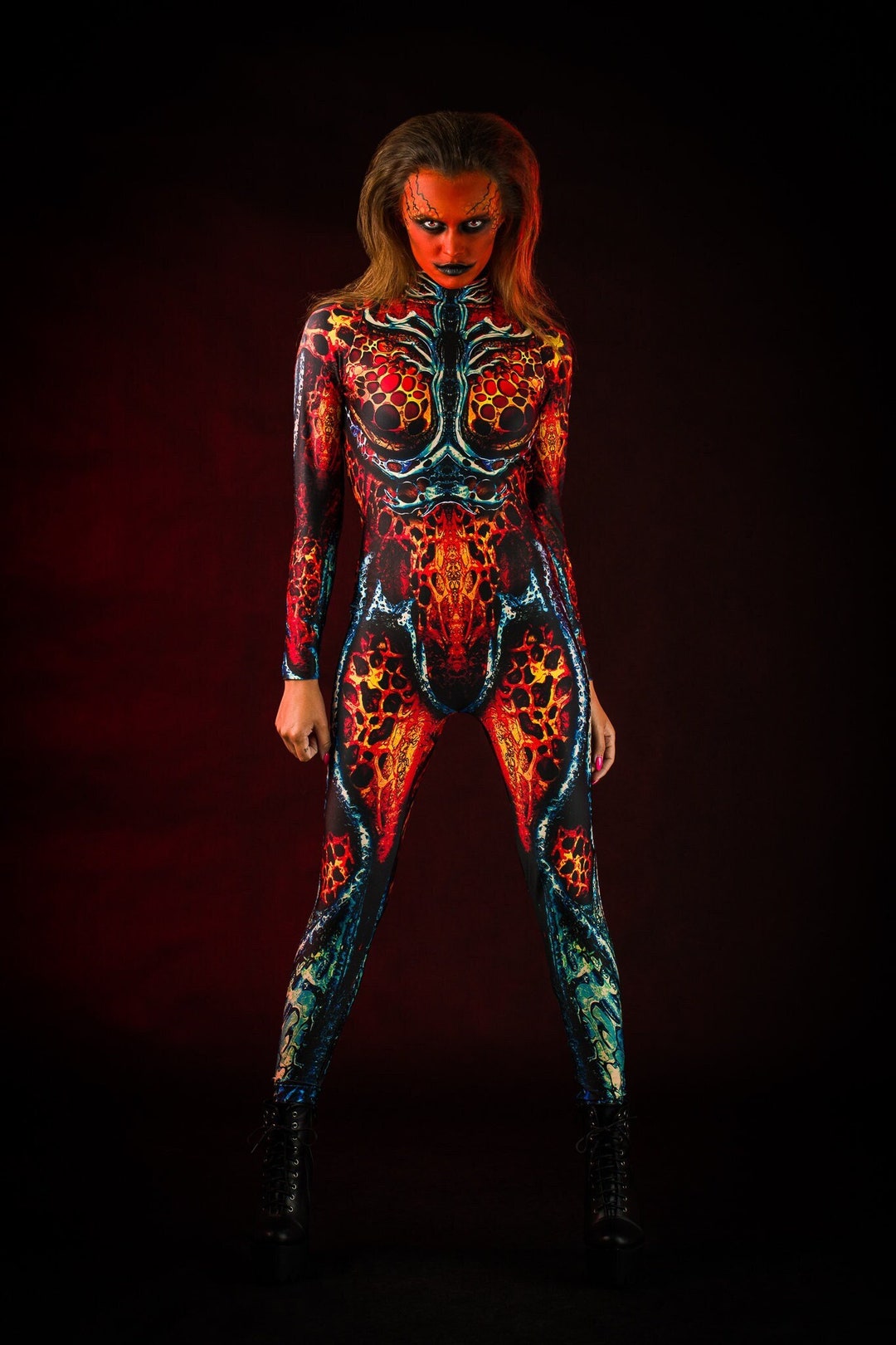 DEMON is a WOMAN Halloween Costume, Full Body Costume for Women ...