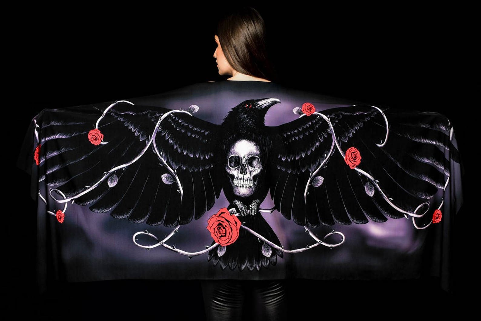 DARK RAVEN Scarf Wings Scarf Scarf Shawl Womens Wrap Wings - Etsy