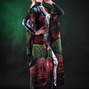 ROSES & BUTTERFLIES SKELETON Costume for Women, Halloween Costume, Los ...