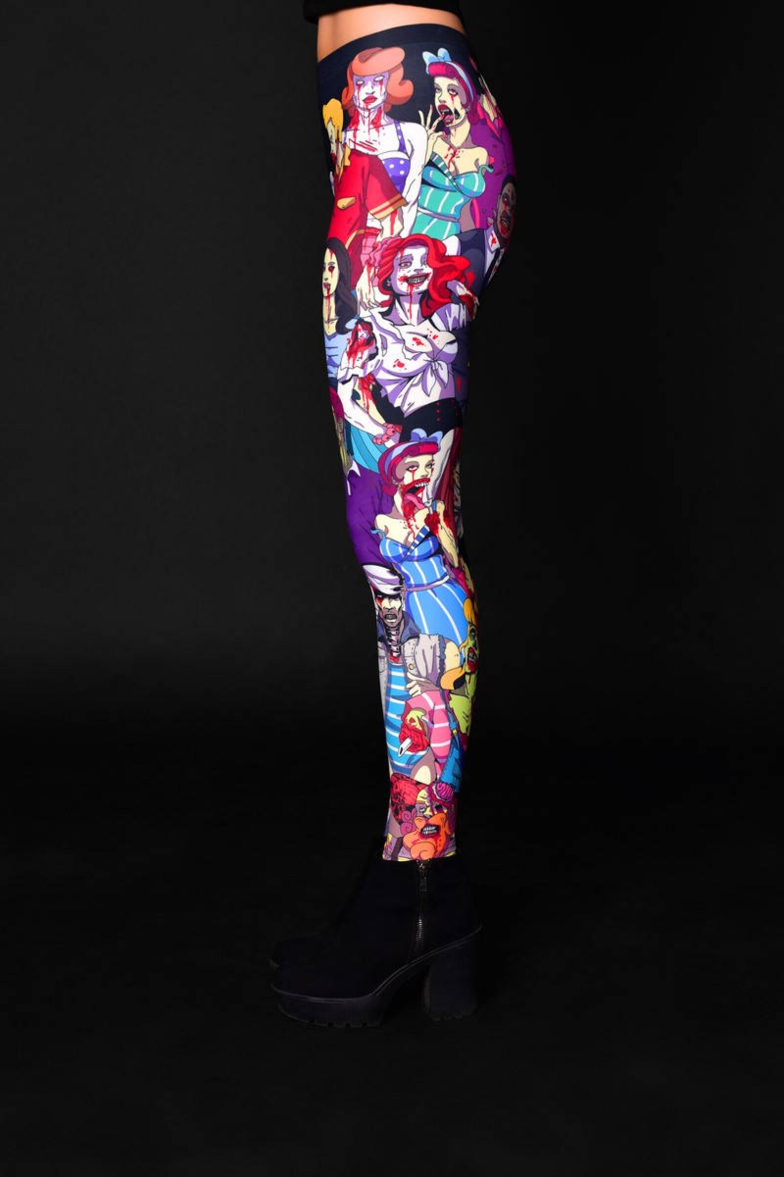ZOMBIE NATION Leggings, Halloween Leggings, Halloween Costume, Womens ...