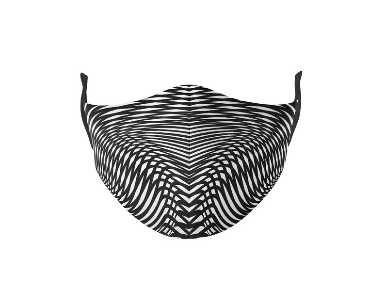 Three Layers Face Mask Hipnotic Design Face Mask Reusable - Etsy
