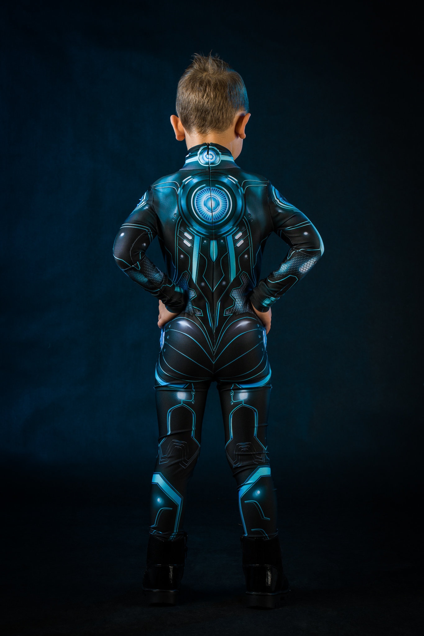 Blue CYBER HERO Halloween Costume KIDS Edition Kids Full - Etsy