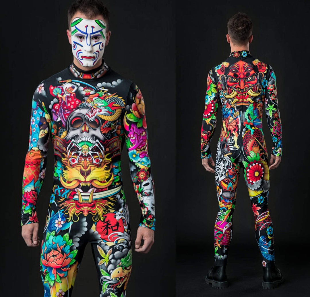 YAKUZA Halloween Costume for Men, Adult Halloween Costume, Japanese ...